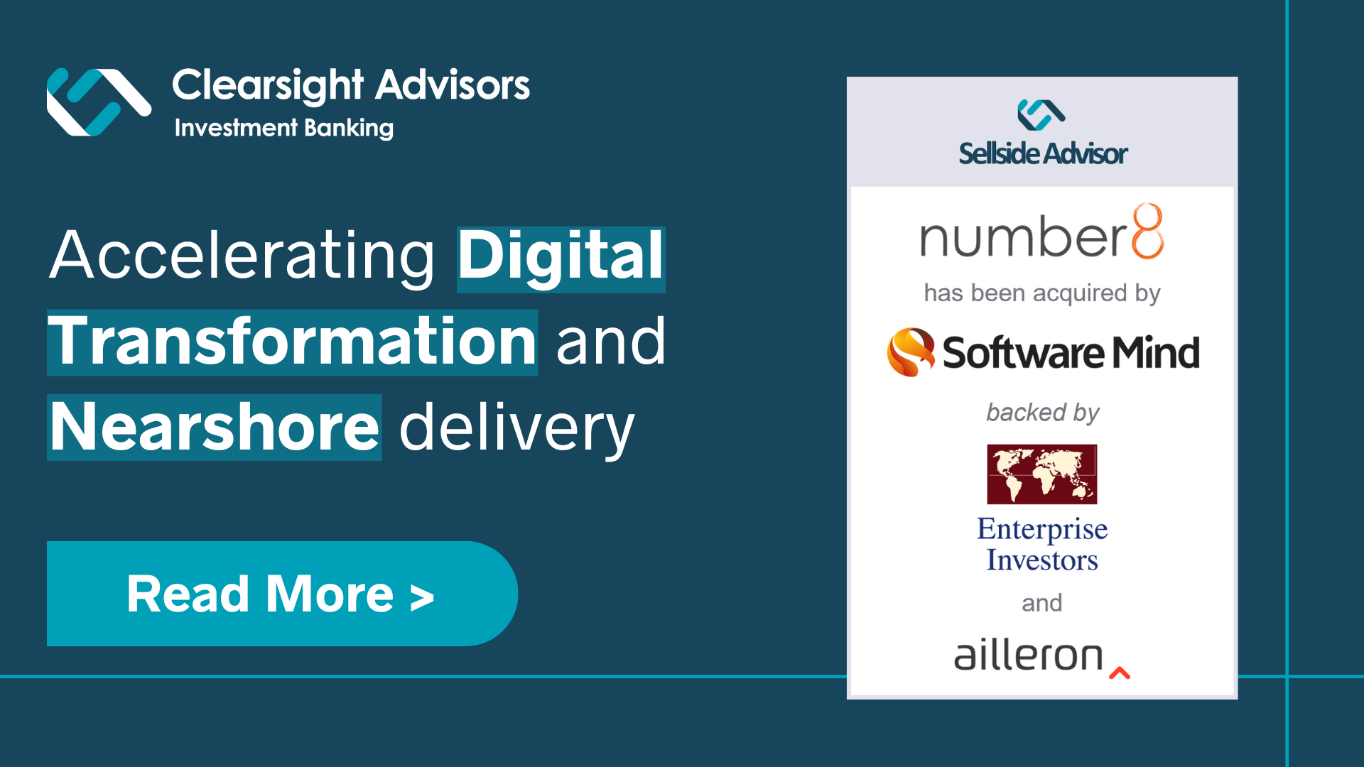 Clearsight Advises number8 in its Acquisition by Software Mind ...